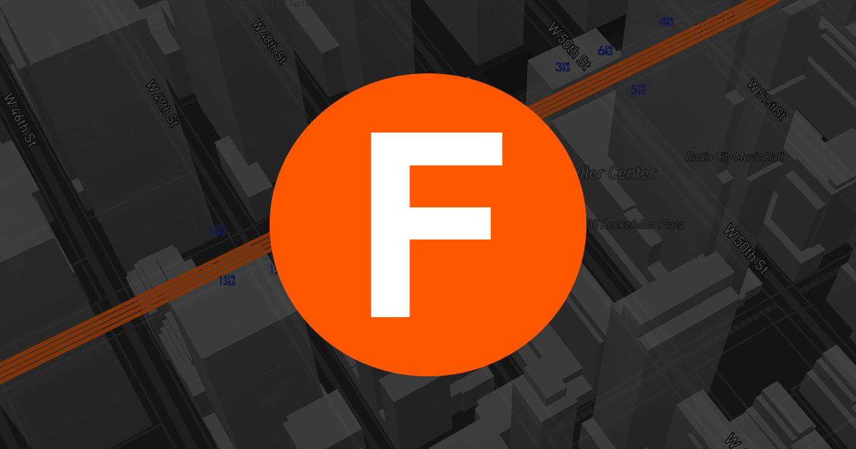 F Train Live Status, Delays & Map · AP Transit
